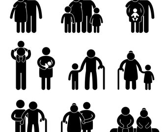 Symbols of Grandchildren Love Svg - Etsy