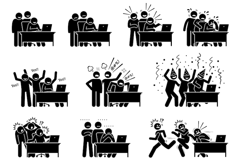 Group Friends Reactions People Online News Computer Laptop - Etsy