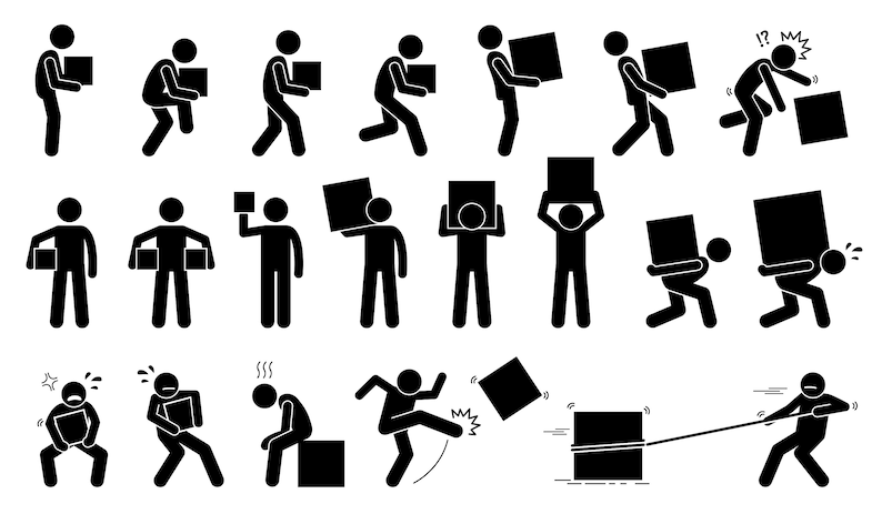 Stick Figure Stickman Man People Person Carry Move Kick Push Walk Run ...