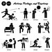 Stick Figures Man People Stickman Silhouette Action Verbs P Vector SVG ...