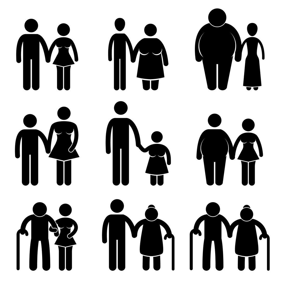 Man Woman Couple Lover Boyfriend Girlfriend Husband Wife Old Young Tall ...