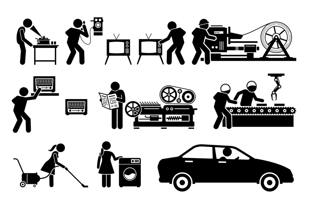 Modern History Machine Age Technologies Antique Retro Old Phonograph ...