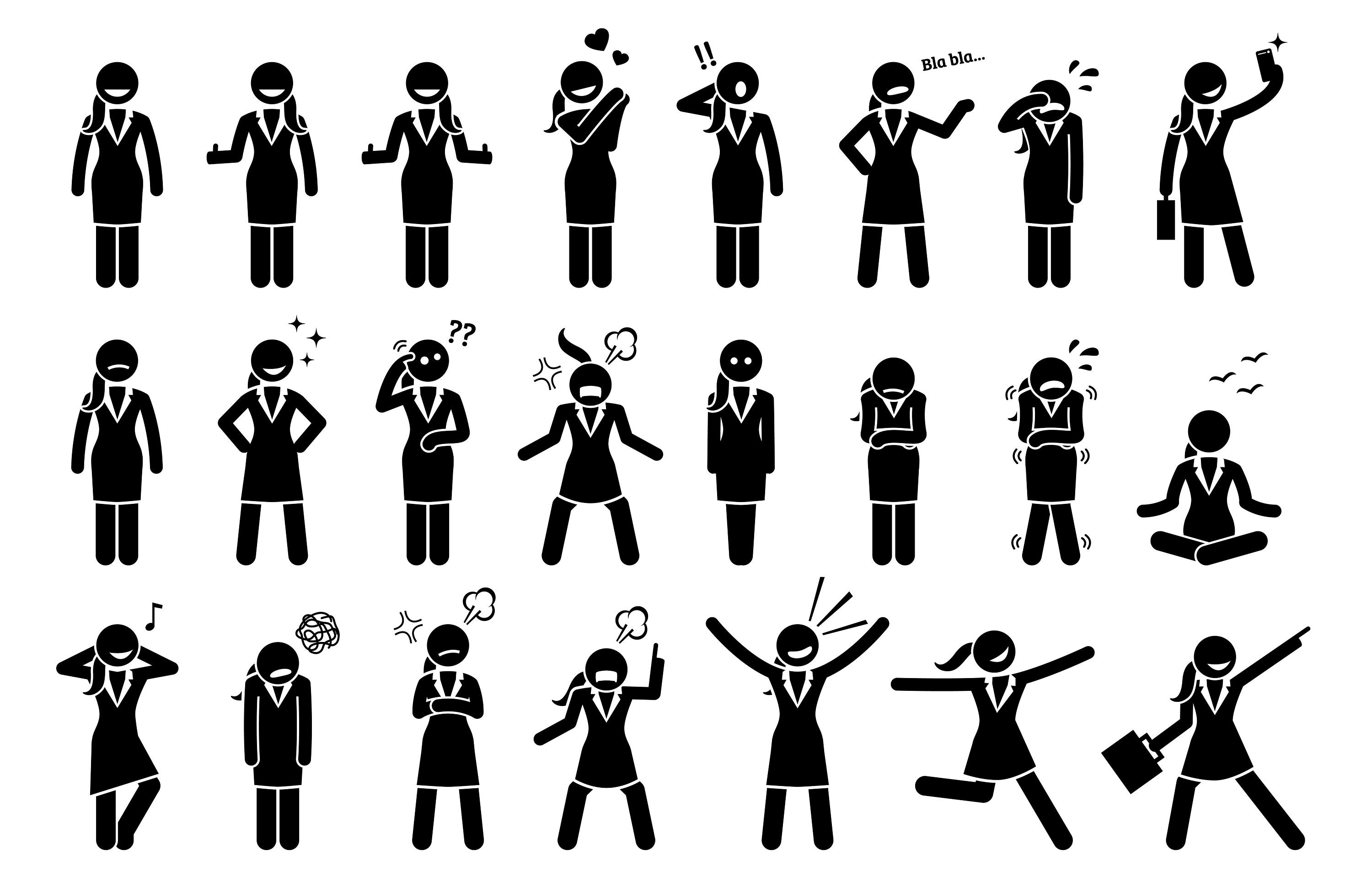 Businesswoman Business Woman Women Lady Girl Feelings Emotions | Etsy