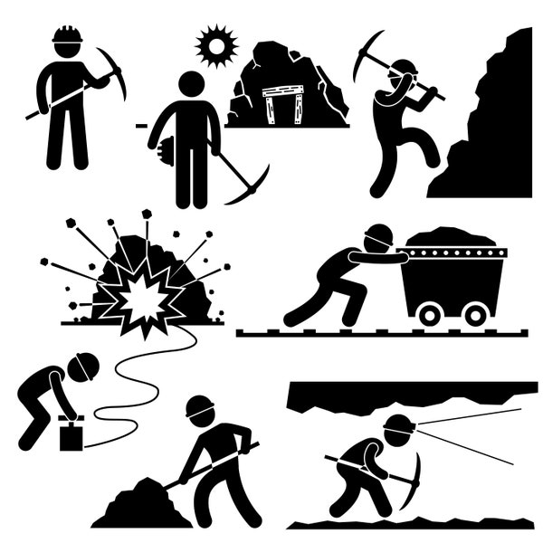 Mining Vector - Etsy