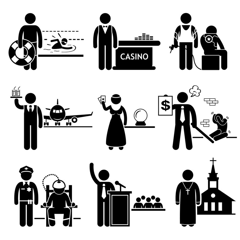 Swimming Lifeguard Casino Dealer Tattoo Artist Air Steward | Etsy