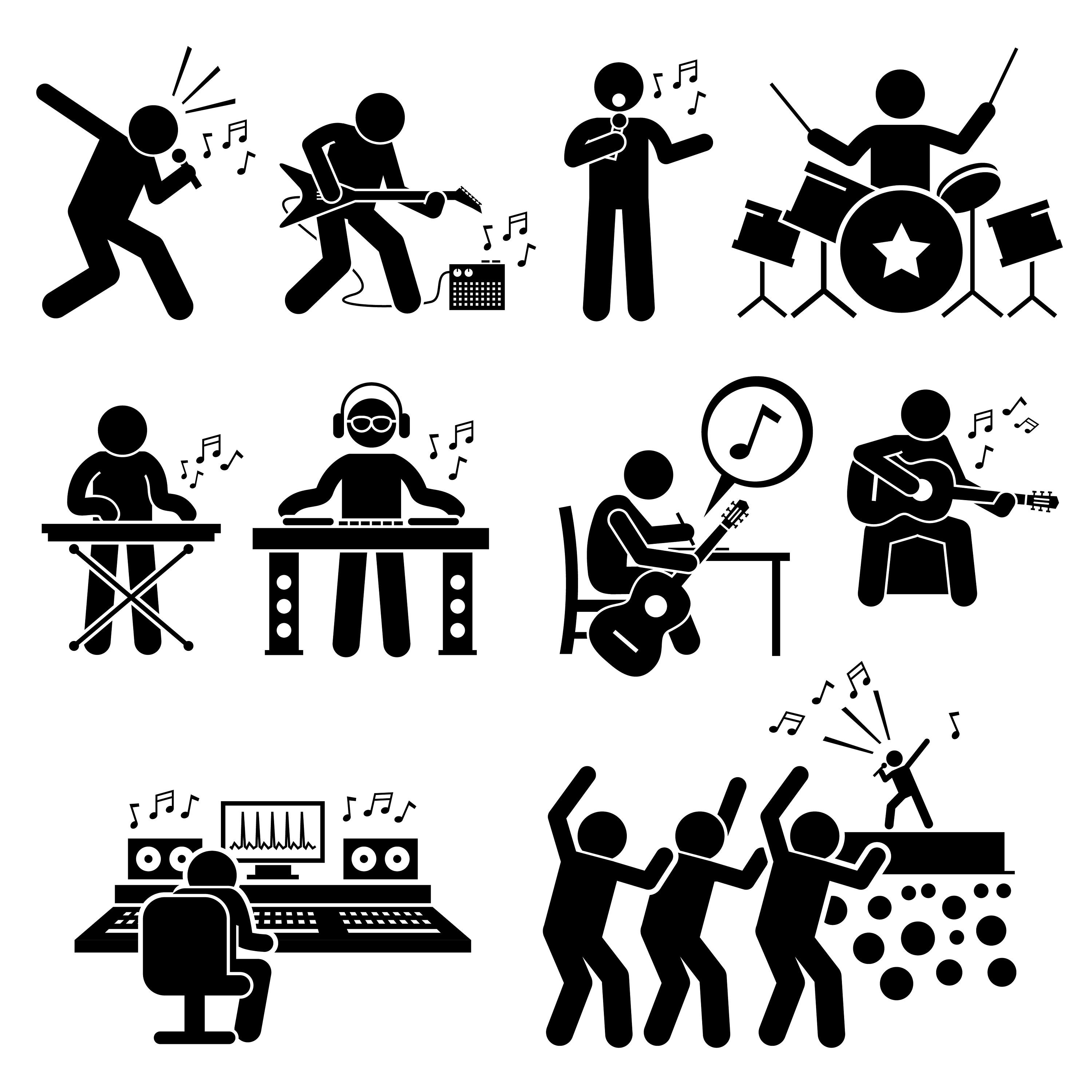 Rockstar SVG, Rock Star SVG, Music Band, Music Artist, PNG, Musicians ...