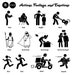 Stick Figures Man People Stickman Silhouette Action Verbs R Vector SVG ...