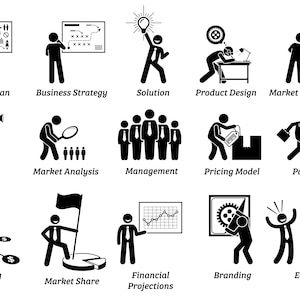 Business Plan Strategy Analysis Management Partner Team Funding Money ...