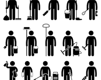 Cleaning Materials SVG Bundle Cleaning Materials Svg - Etsy