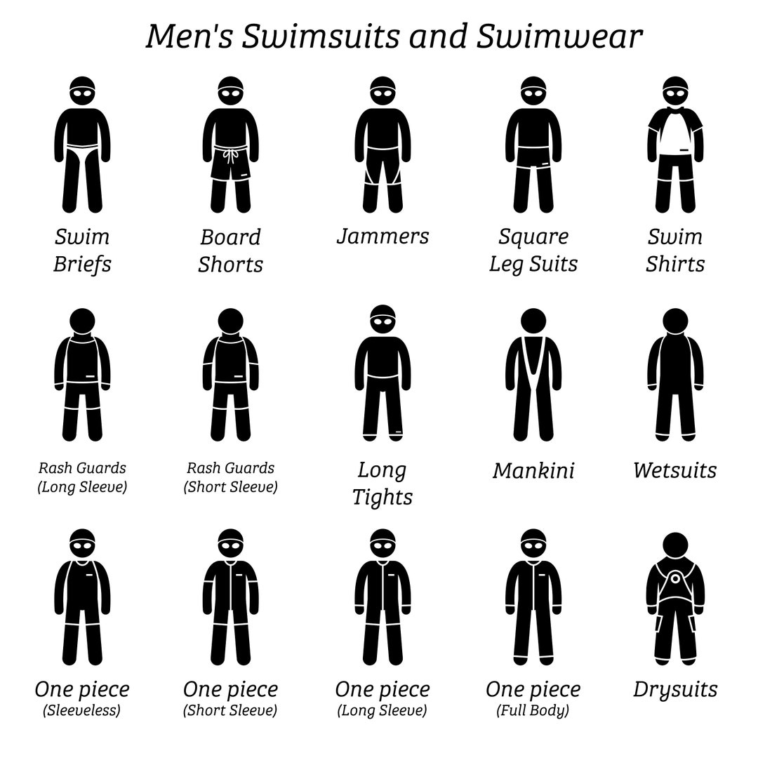 Men Swimsuits Swim Suit Swimwear Swimming Outfit Trunks Goggles Wet ...