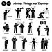 Stick Figures Man People Stickman Silhouette Action Verbs A - Etsy