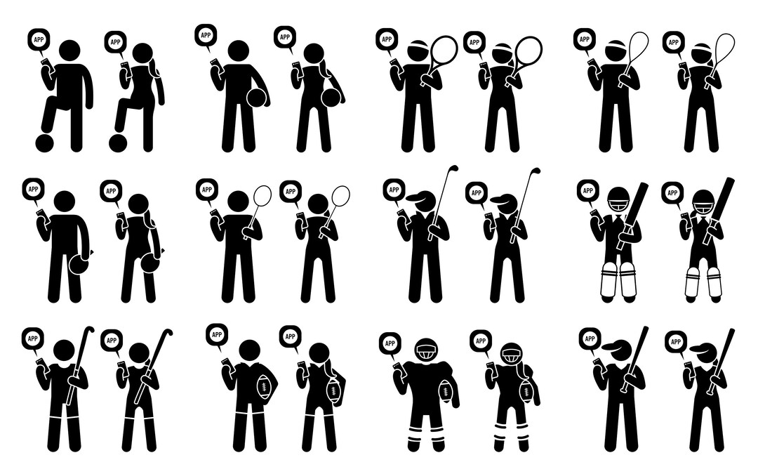 Sportsman Athletes Sport Smartphone Mobile Phone App Application Tech ...