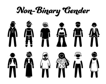 Non Binary Svg - Etsy