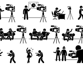 Camera Stick Figure - Etsy