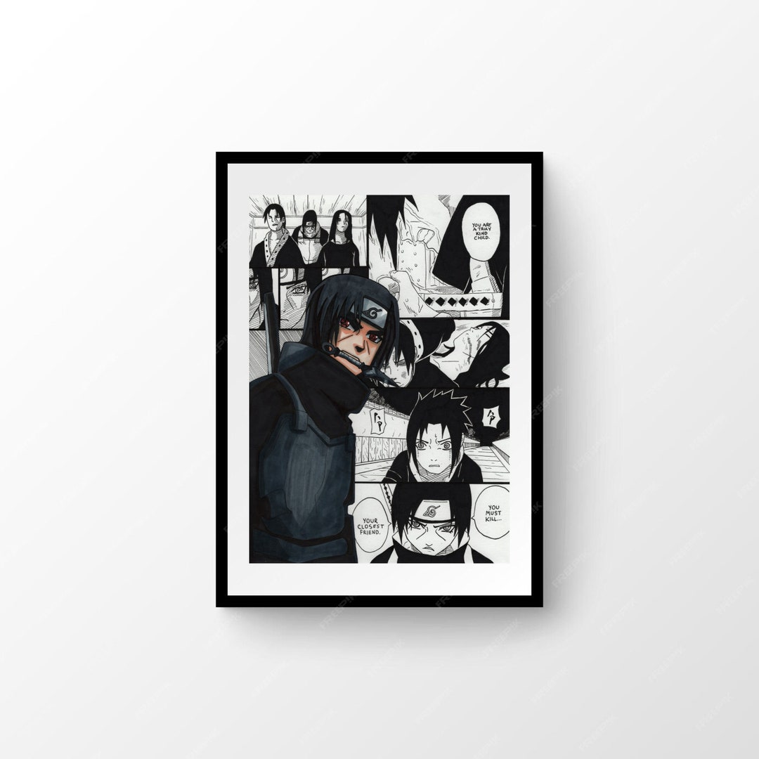 Itachi Manga Art Print A4/A3 - Etsy UK