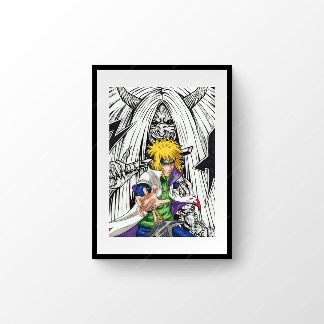 Minato Reaper Death Seal Naruto Art Print A4/A3 - Etsy