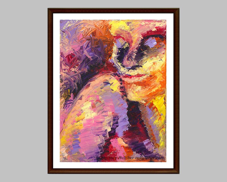 Expressive Portrait Art Fine Art Print Colorful Abstract - Etsy