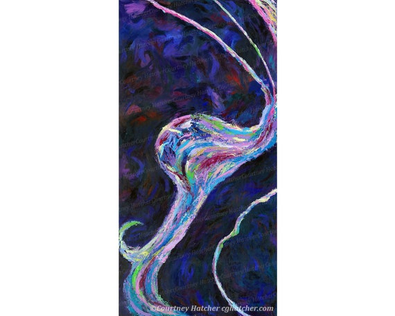 Expressive Abstract Art Print Giclee Conversion Colorful | Etsy