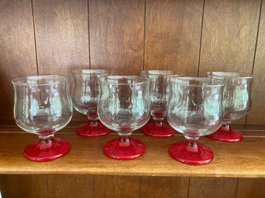 Libby Red Stem Brandy Glass, Dessert Cup, Bar Ware. so Lovely ...