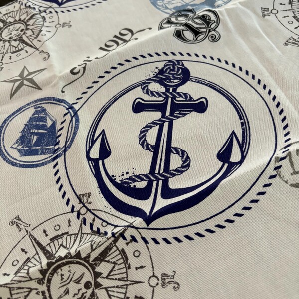 Nautical Fabric - Etsy