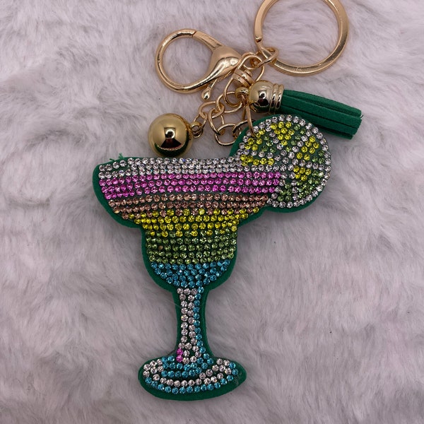 Rhinestone Keychain - Etsy