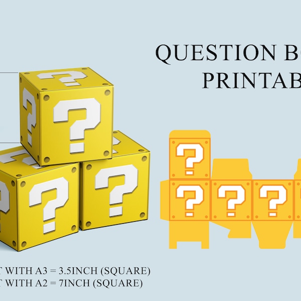 Mario question box - Etsy España