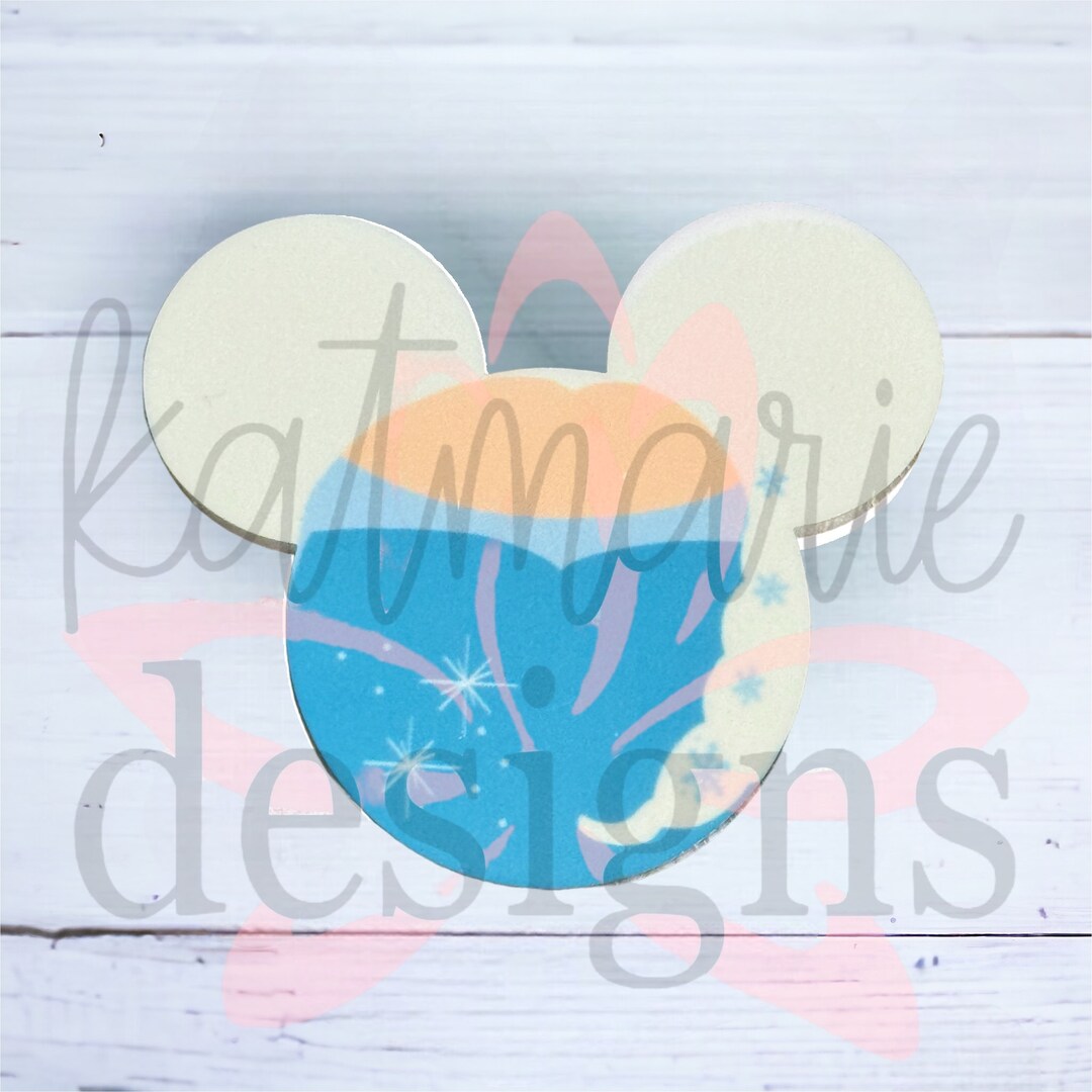 Princess Elsa, Character Inspired, Interchangeable Mouse Head Badge ...
