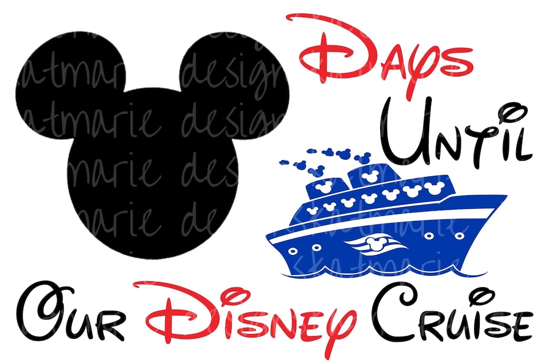 Disney Cruise Countdown Sublimation/acrylic Chalkboard Mouse - Etsy