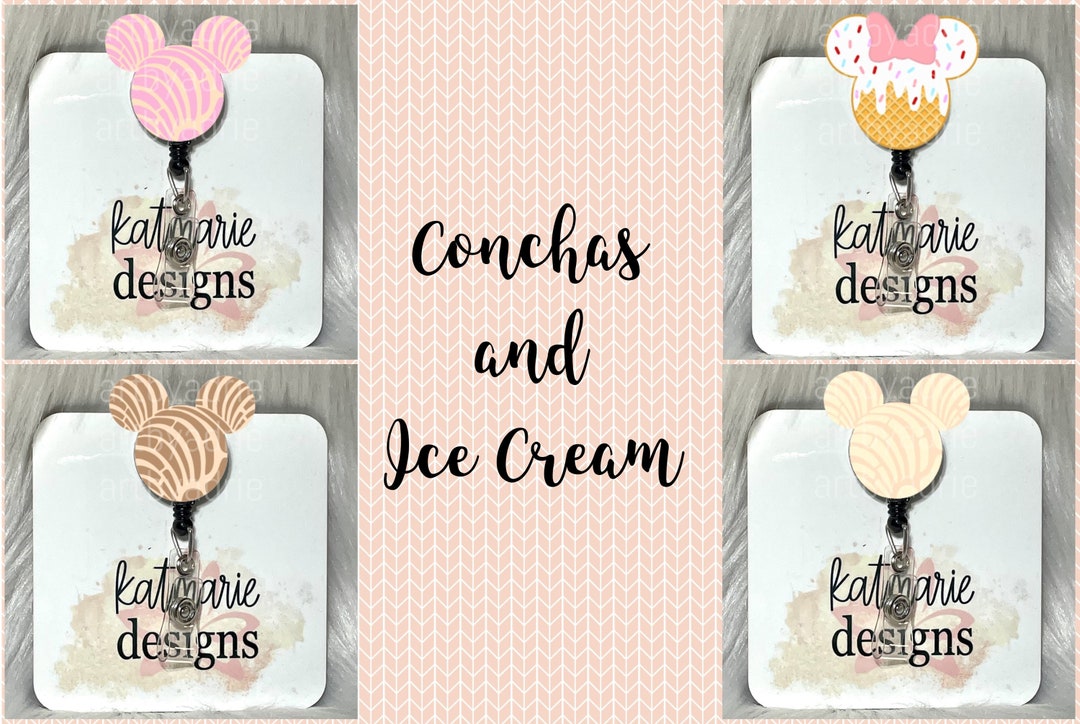 Conchas and Ice Cream Character Inspired Interchangeable Mouse Head ...