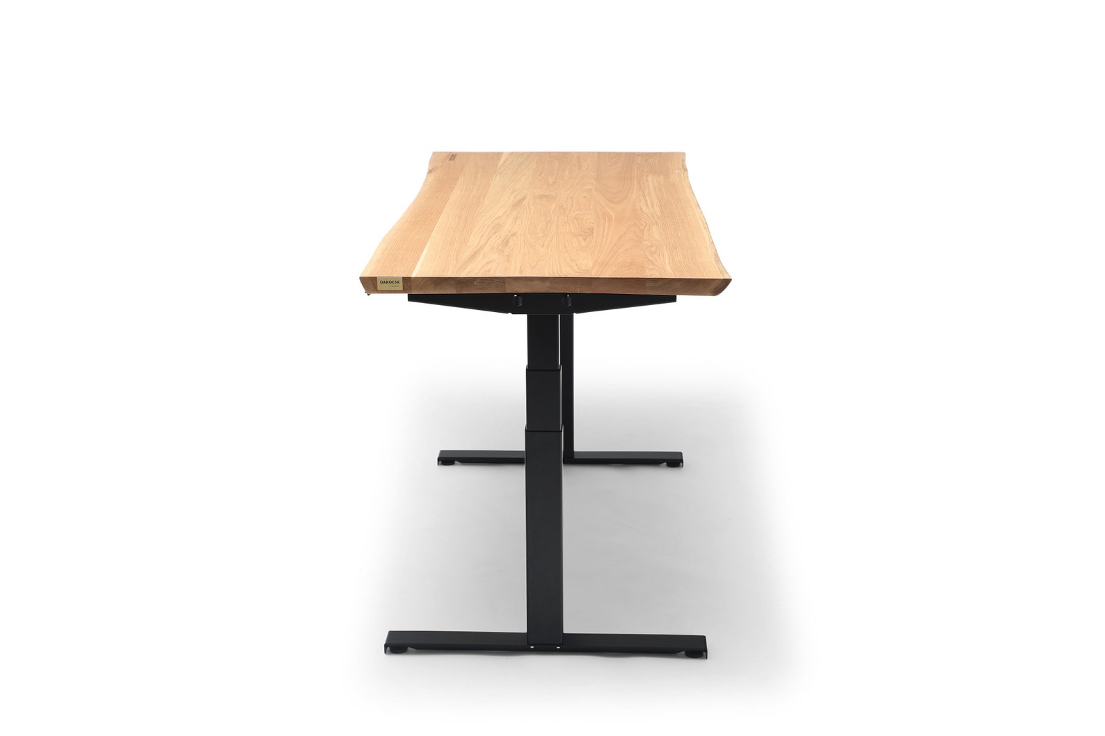 Oakdesk Electric Adjustable Wooden Standing Desk With - Etsy