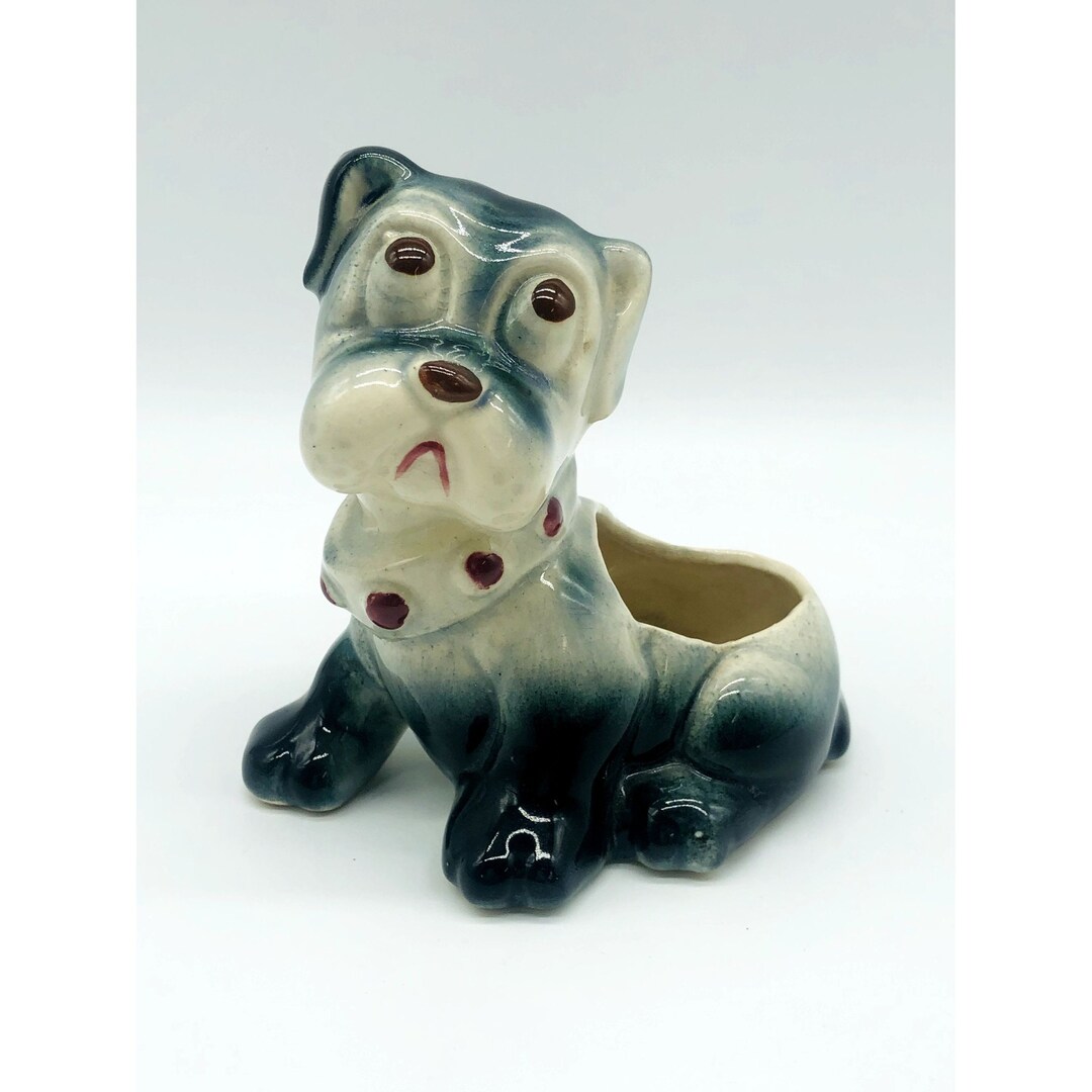 Vintage Sad Boxer Dog Puppy Planter Vase - Etsy