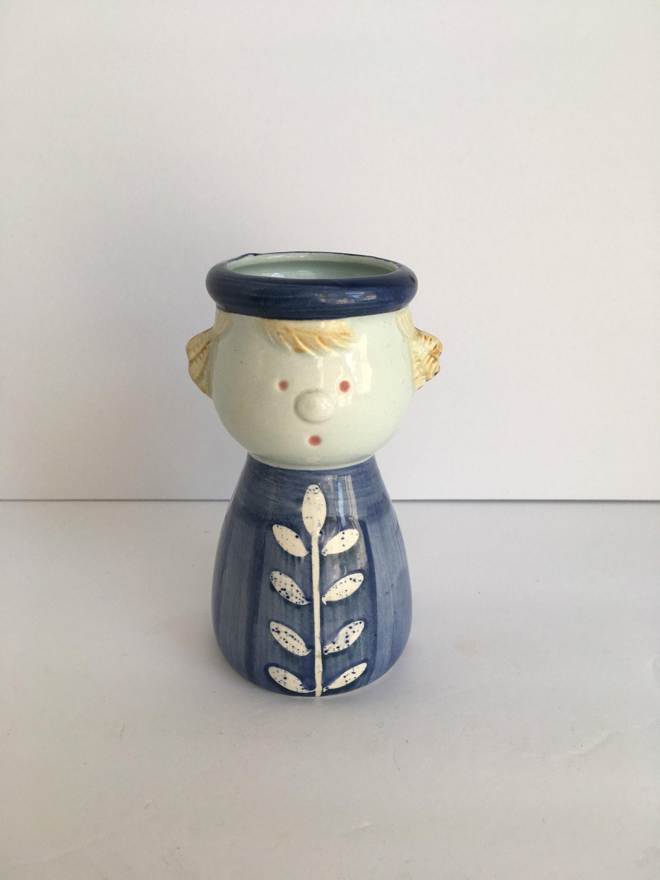 Vintage Ceramic Girl Vase Made in Japan Little Girl Parma - Etsy