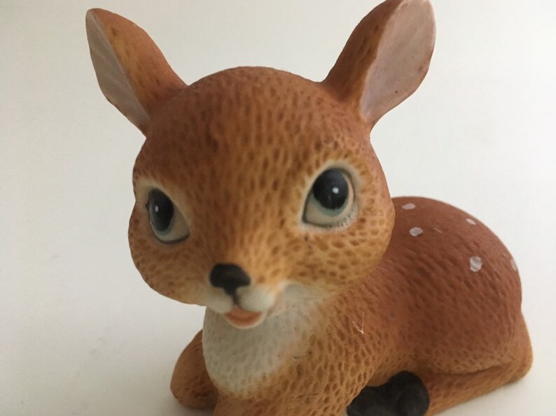 Vintage Homco Deer Fawn Figurine - Etsy