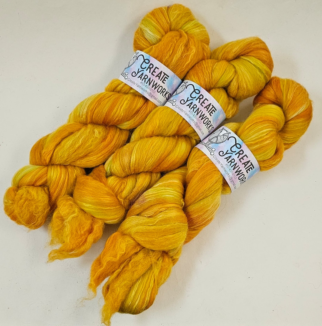 Goldilocks in Merino/milk Fiber 67/33 Blend Top 4oz Braid - Etsy