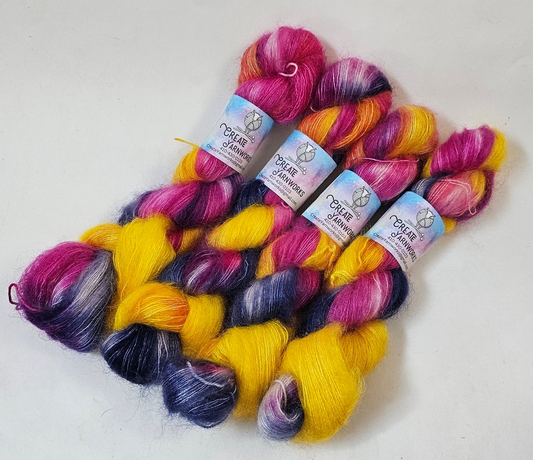 Mountain Sunset in Kid Mohair/silk Blend Lace Weight Yarn - Etsy