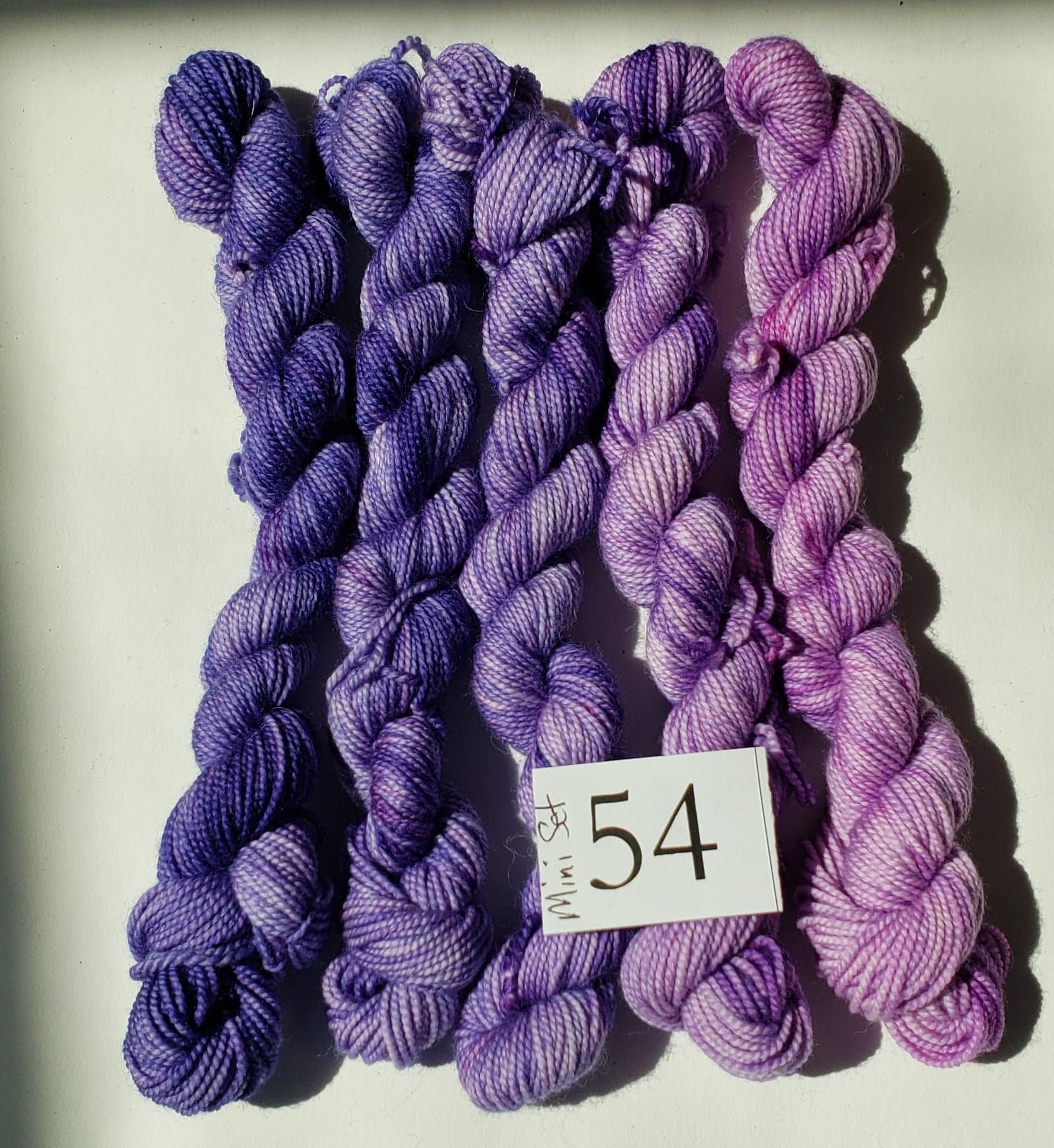 Mini Set 54 Gradient Dark to Light Purple Mini Skein Set of - Etsy