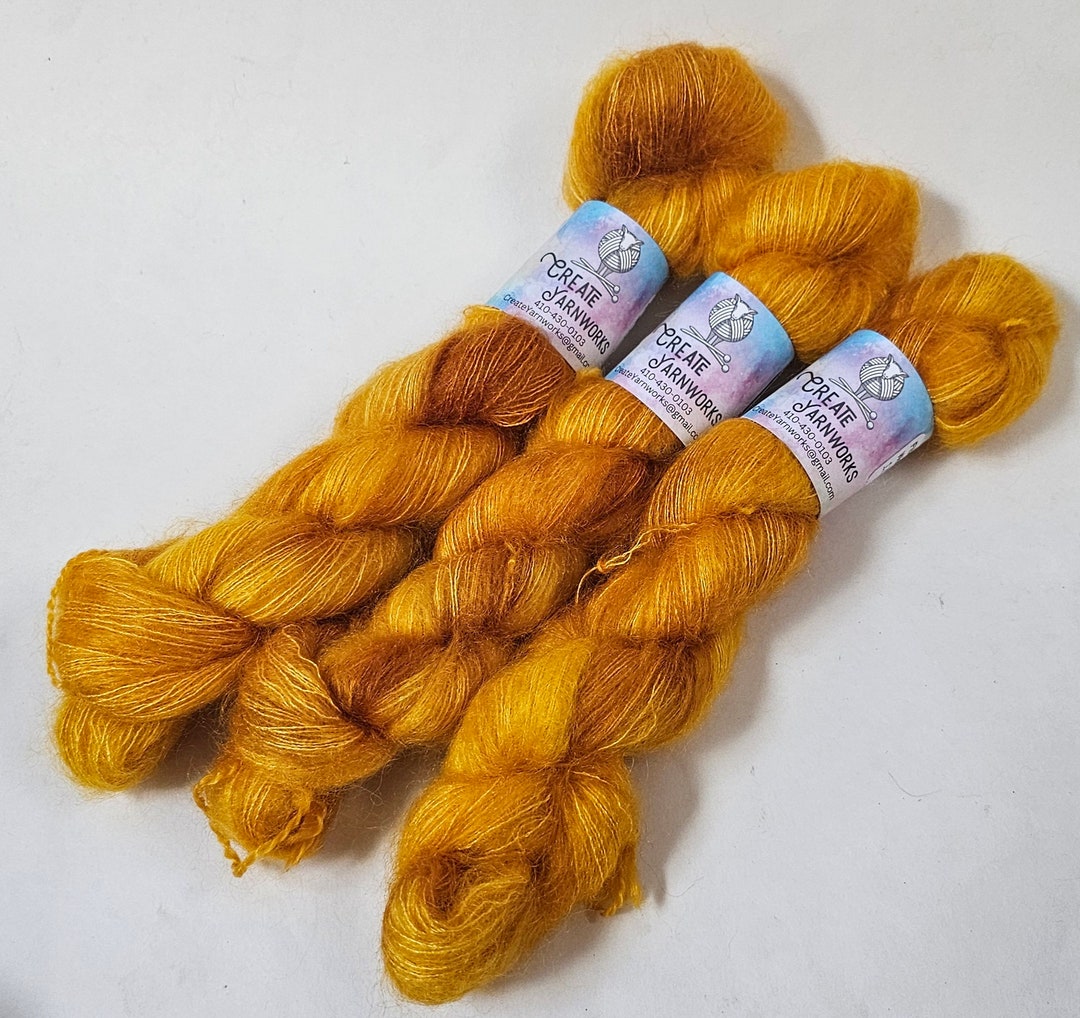 Goldilocks in Kid Mohair/silk Blend Lace Weight Yarn - Etsy