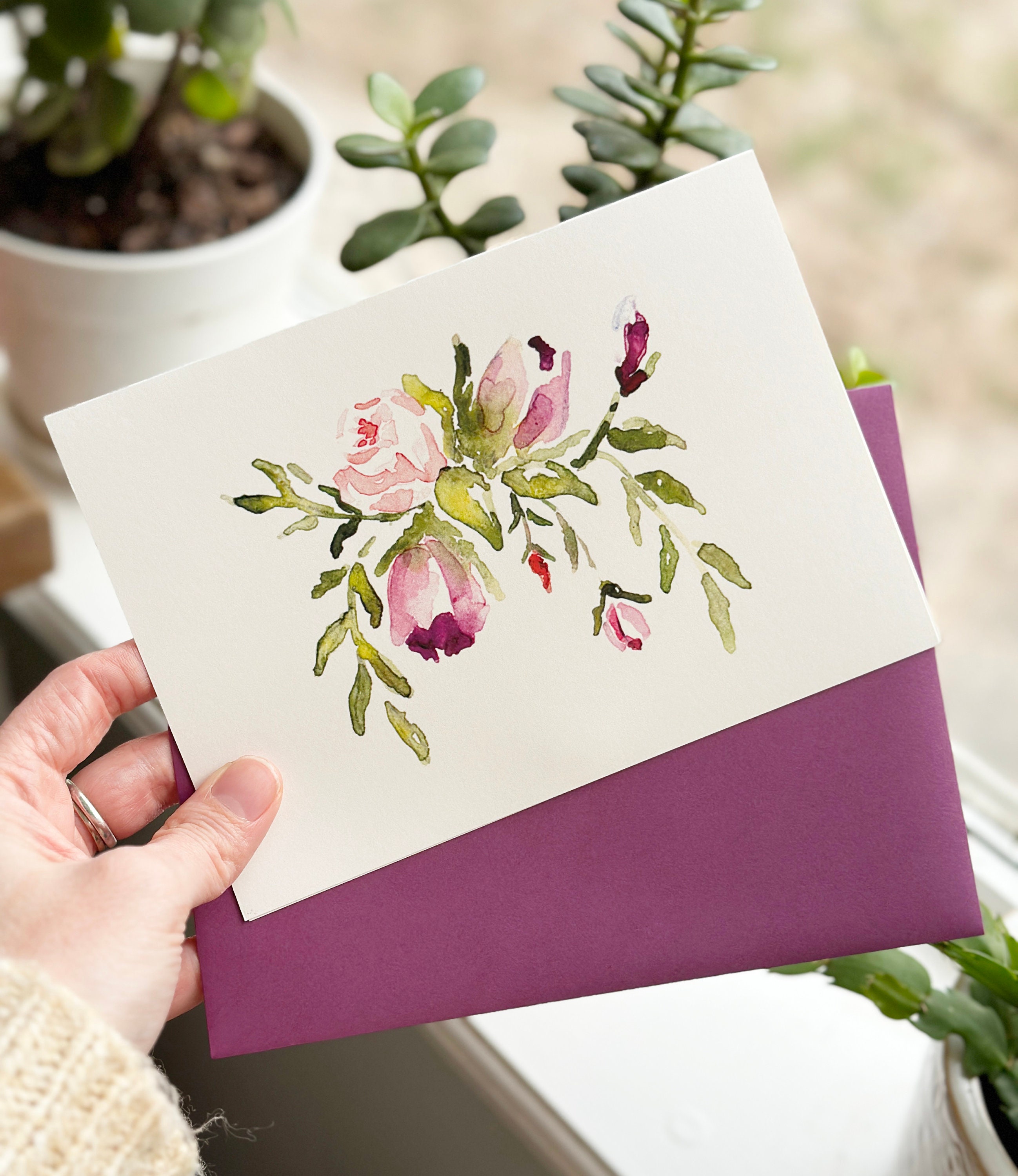 Flower Greeting Card | Floral Cards Pack | Greeting Cards | Greeting ...
