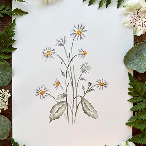 Daisy Print - Etsy