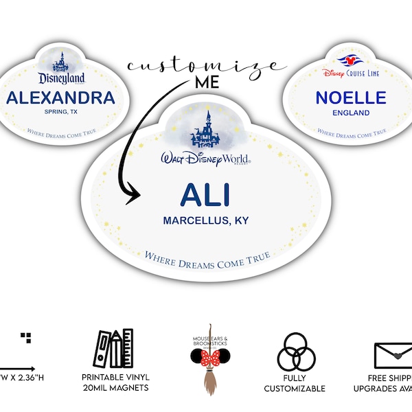 Cast Member Name Tag - Etsy