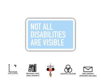 Not All Disabilities Are Visible Invisible Illness Ghosties Sticker ...