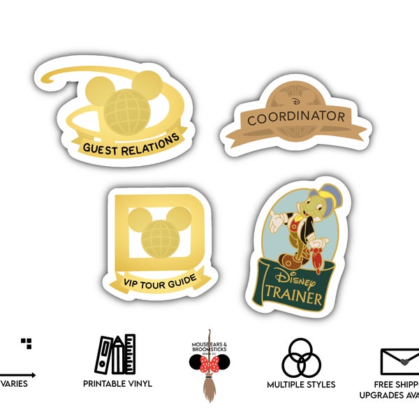 Cast Member Costume Stickers - Etsy