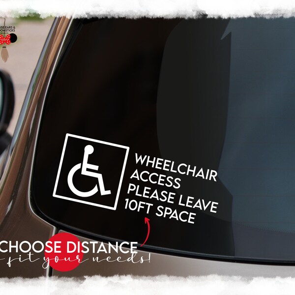 Wheelchair Car Decal - Etsy