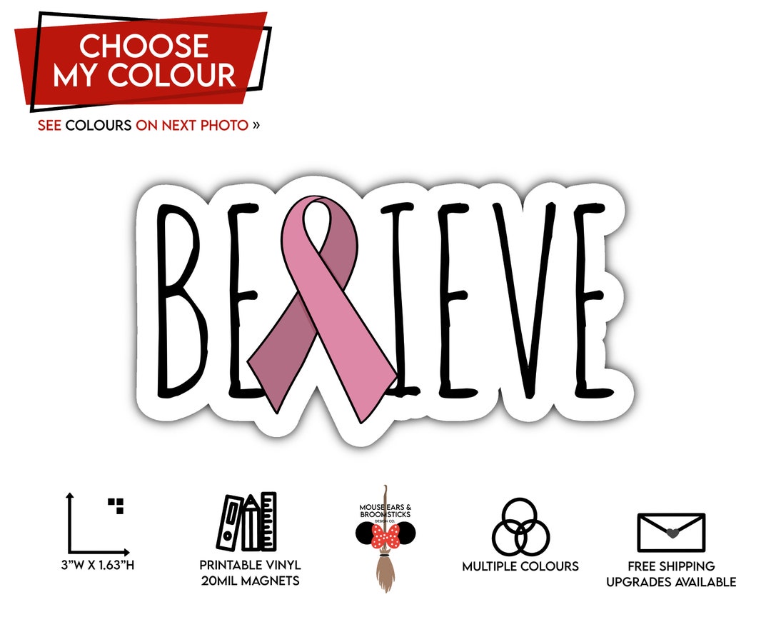 CUSTOMIZABLE believe Awareness Ribbons Chronic Illness - Etsy