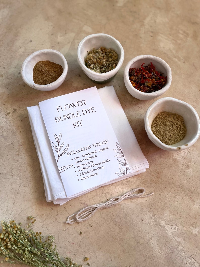 Flower Bundle Dye Kit/natural Dyes Kit/botanical Dye Kit// DIY - Etsy