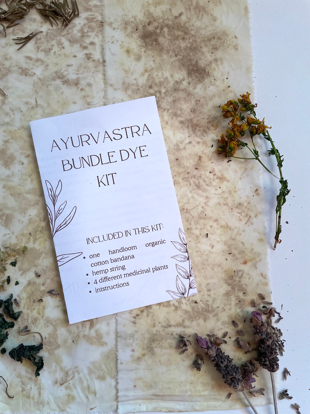 Ayurvastra Bundle Dye Kit/natural Dyes Kit/botanical Dye Kit// DIY - Etsy