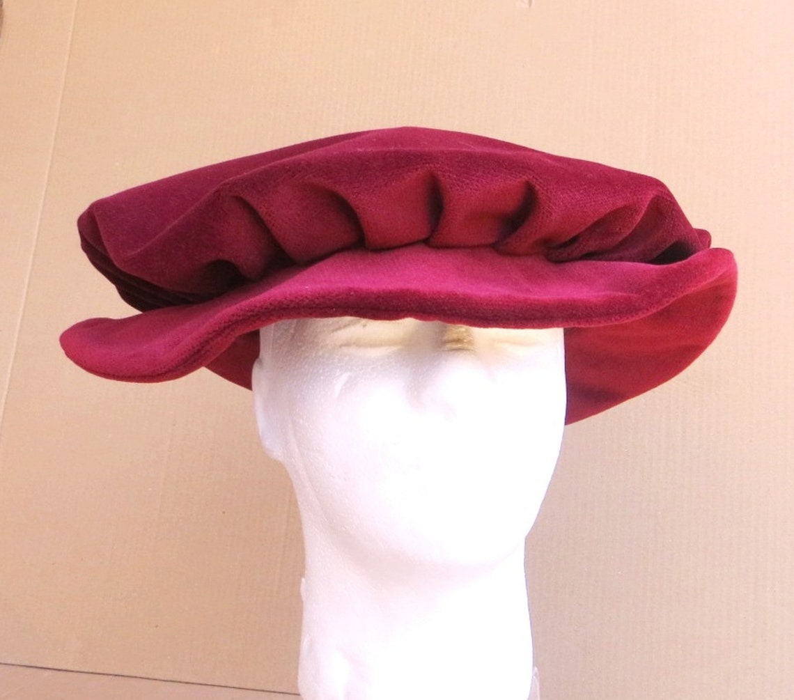 HAT Medieval Big Tudor Graduation Doctor Renaissance Larp Noble With ...