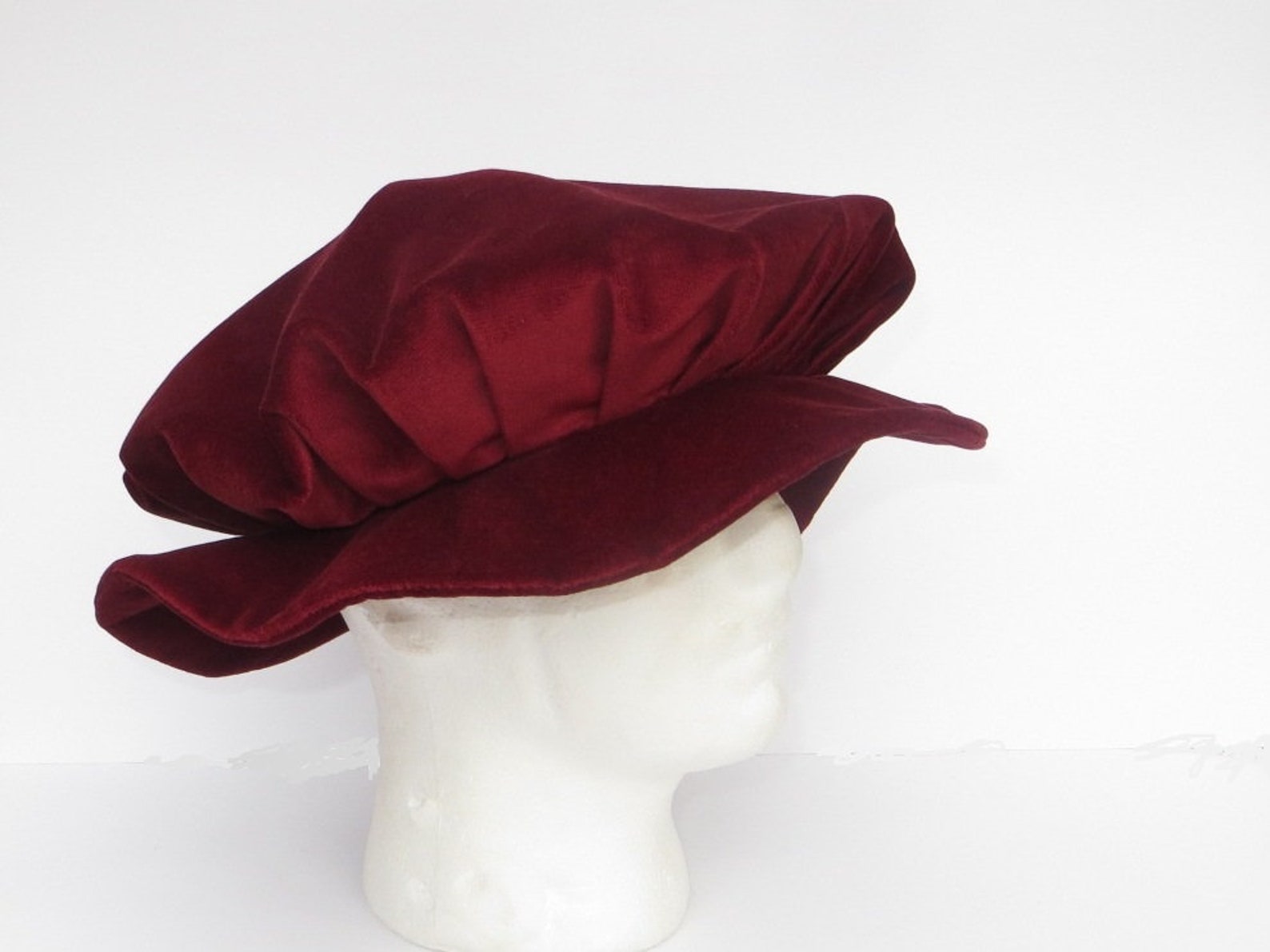 HAT Medieval Big Tudor Graduation Doctor Renaissance Larp Noble With ...