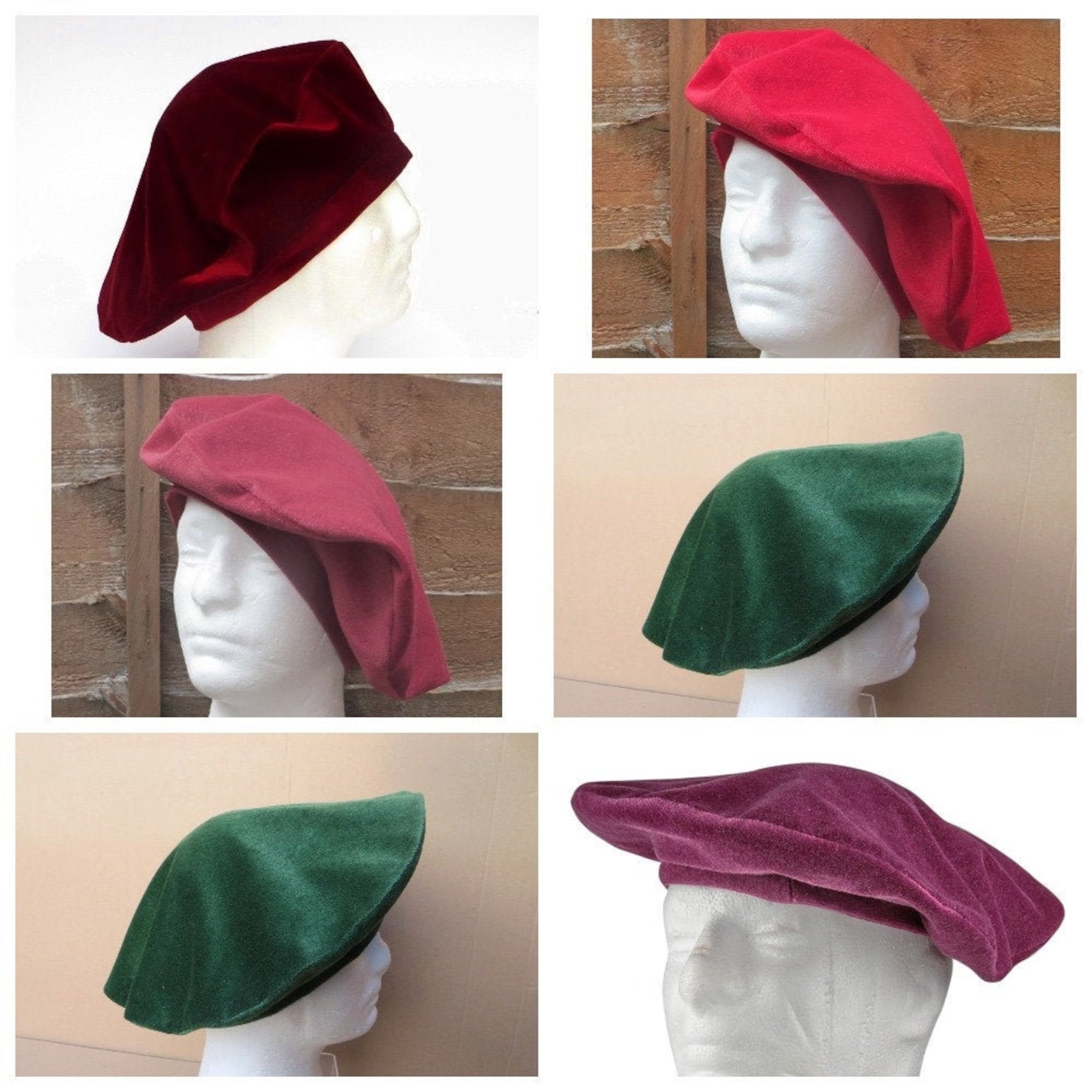 Hat Medieval Tudor Renaissance Larp Bonnet Historical Headdress - Etsy