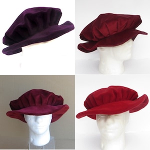 HAT Medieval Big Tudor Graduation Doctor Renaissance Larp Noble With ...